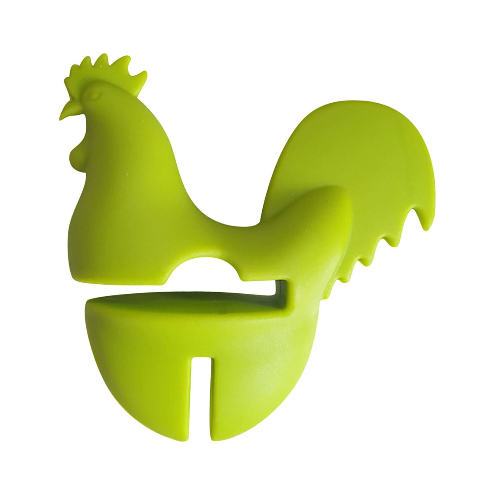 Uioepy Liquidation The Rooster-Shaped Silicone Pot Holder Is Green Pot ...