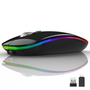 Uiosmuph Wireless Mouse Silent Rechargeable for Laptop, Desktop, Mac ...