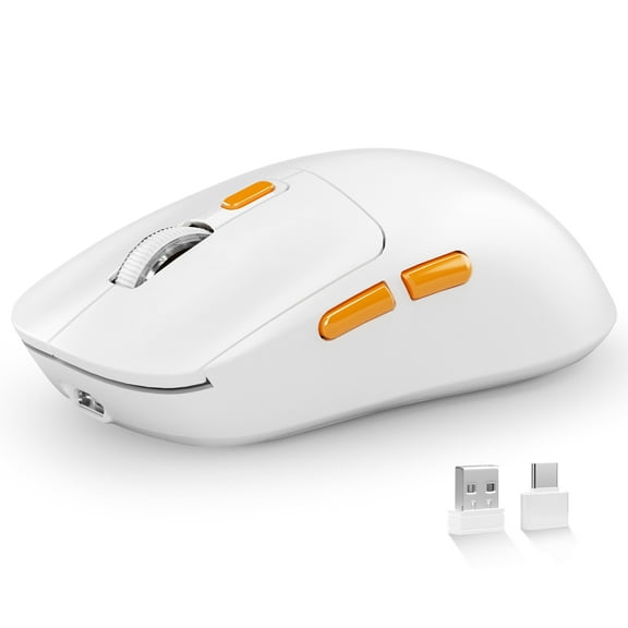 V19 Wireless Mouse, 2.4GHz Rechargeable Mouse LED with Battery ...