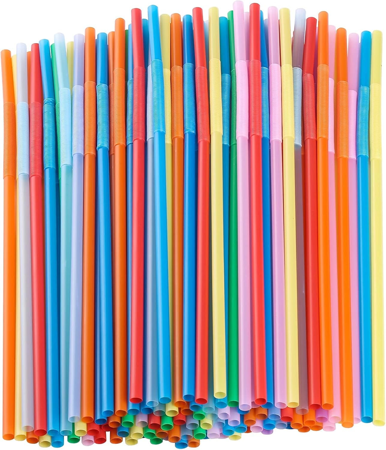 Uiz Merueh Clearance 400 Bendable Disposable Drinking Straws - Flexible ...