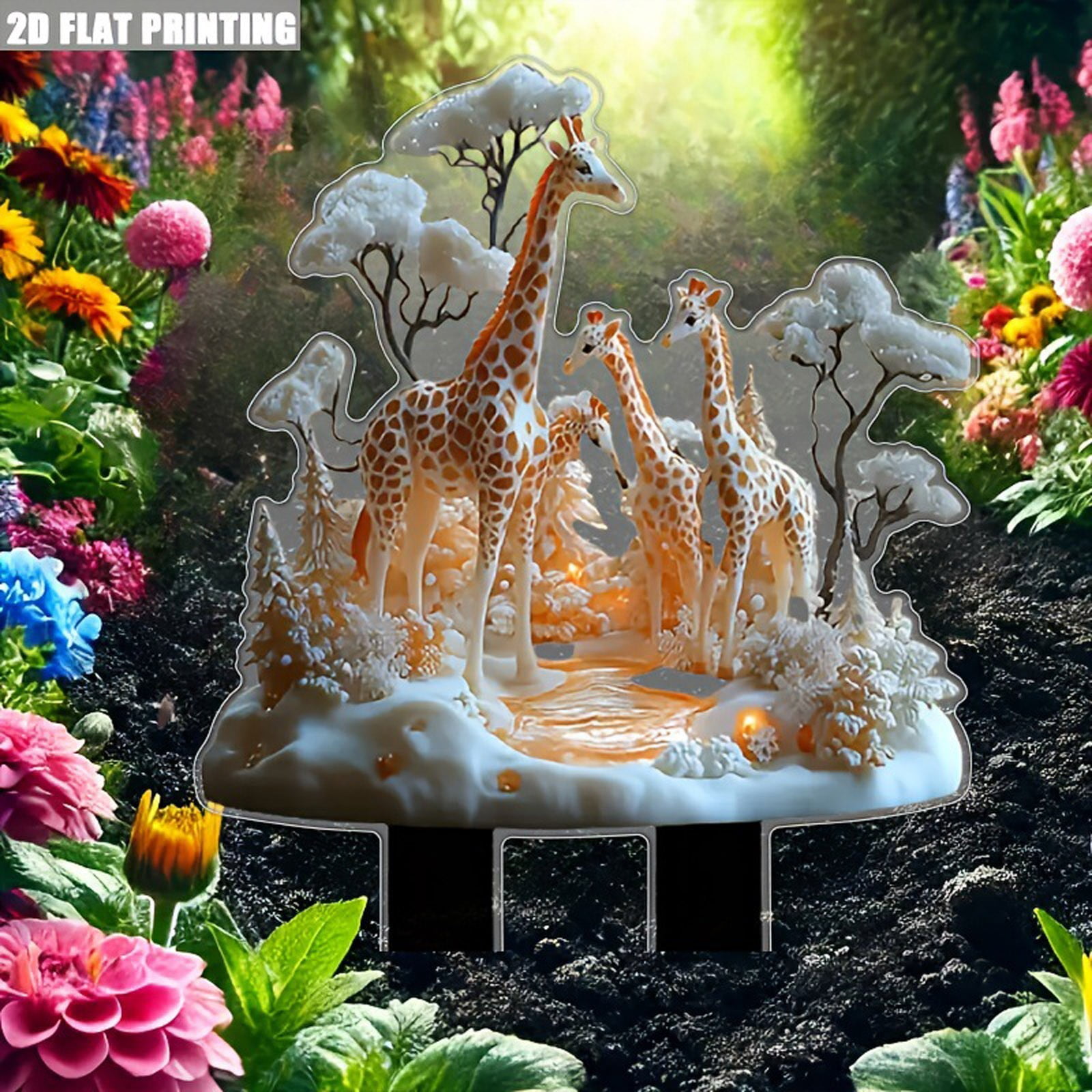 Uiz Merueh Garden Decor Clearance Giraffe Garden Statue Birthday Gifts ...