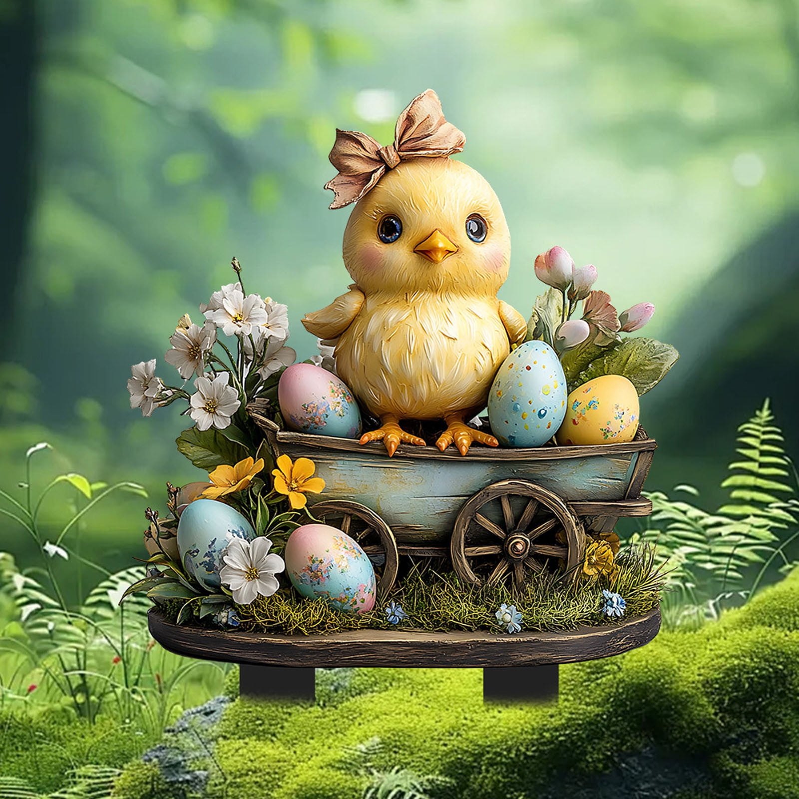 Uiz Merueh Garden Decor Outdoor Statue Chick Statue Sculpture Standing ...