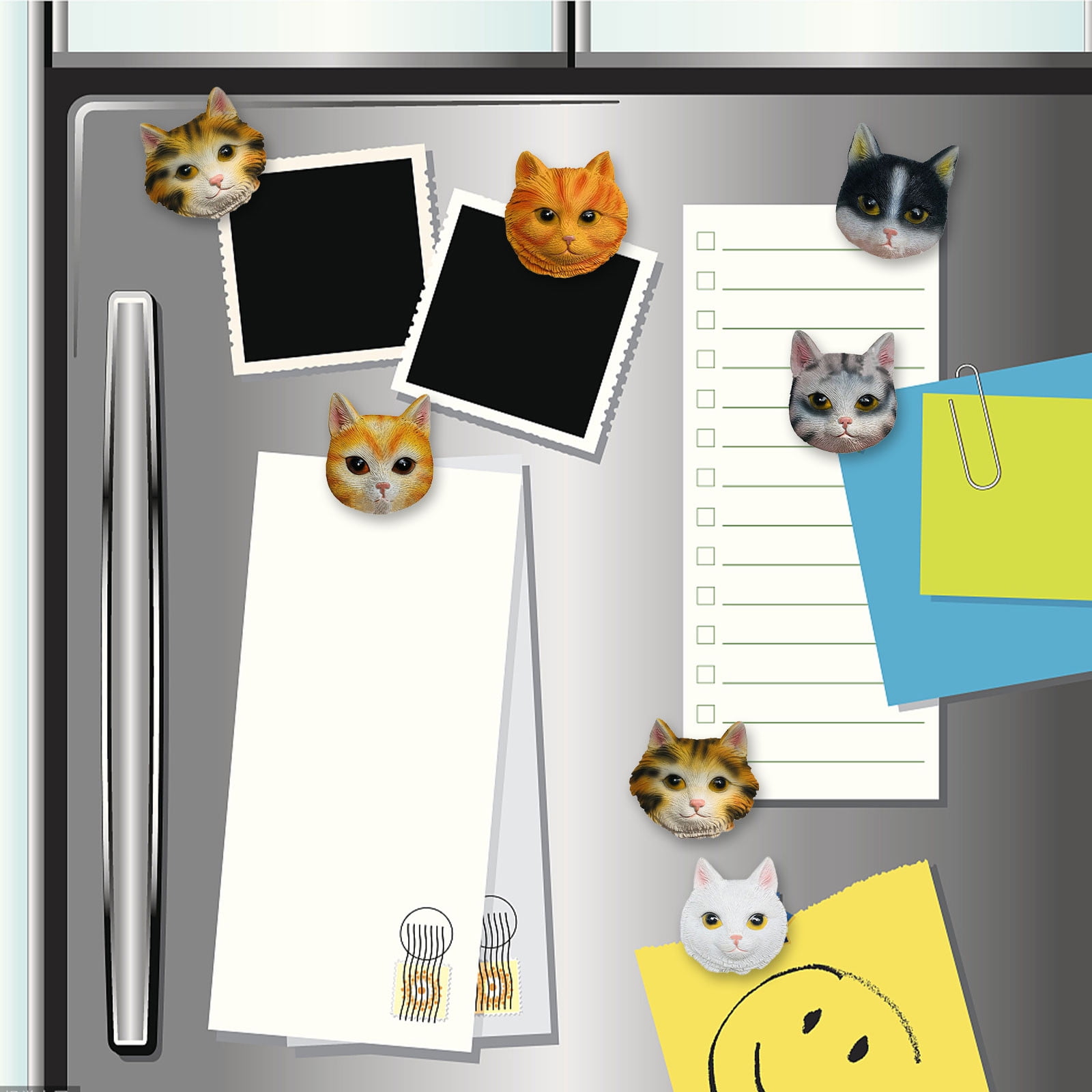 Uiz Merueh Magnets for Fridge Kitchen Utensils & Gadgets Cat Fridge ...