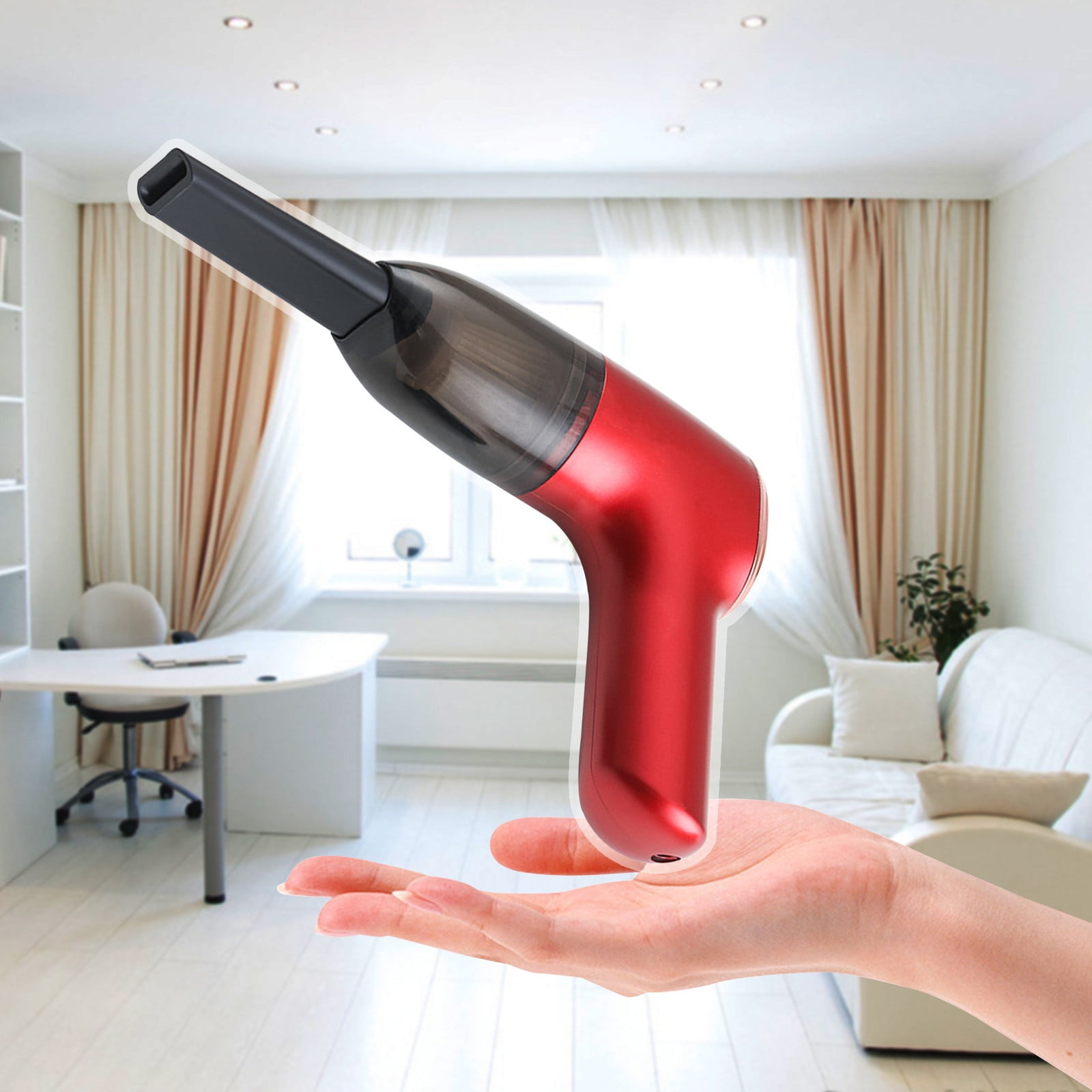 Uiz Merueh Mini Car Vacuum Car Vacuum Portable Cordless Rechargeable ...
