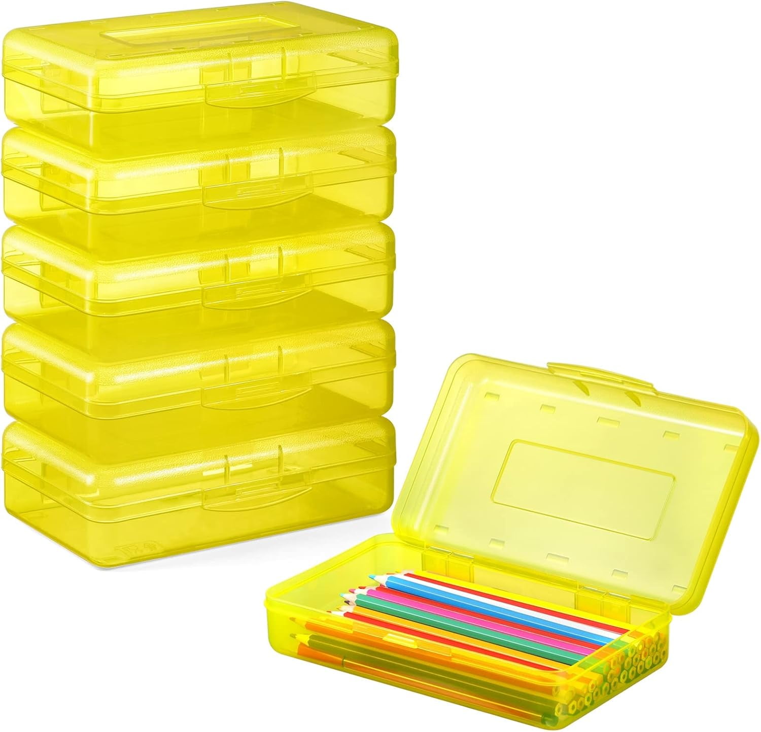 Uiz Merueh Pencil Box,Assorted Colors, Plastic Crayon Box, Pencil Cases ...