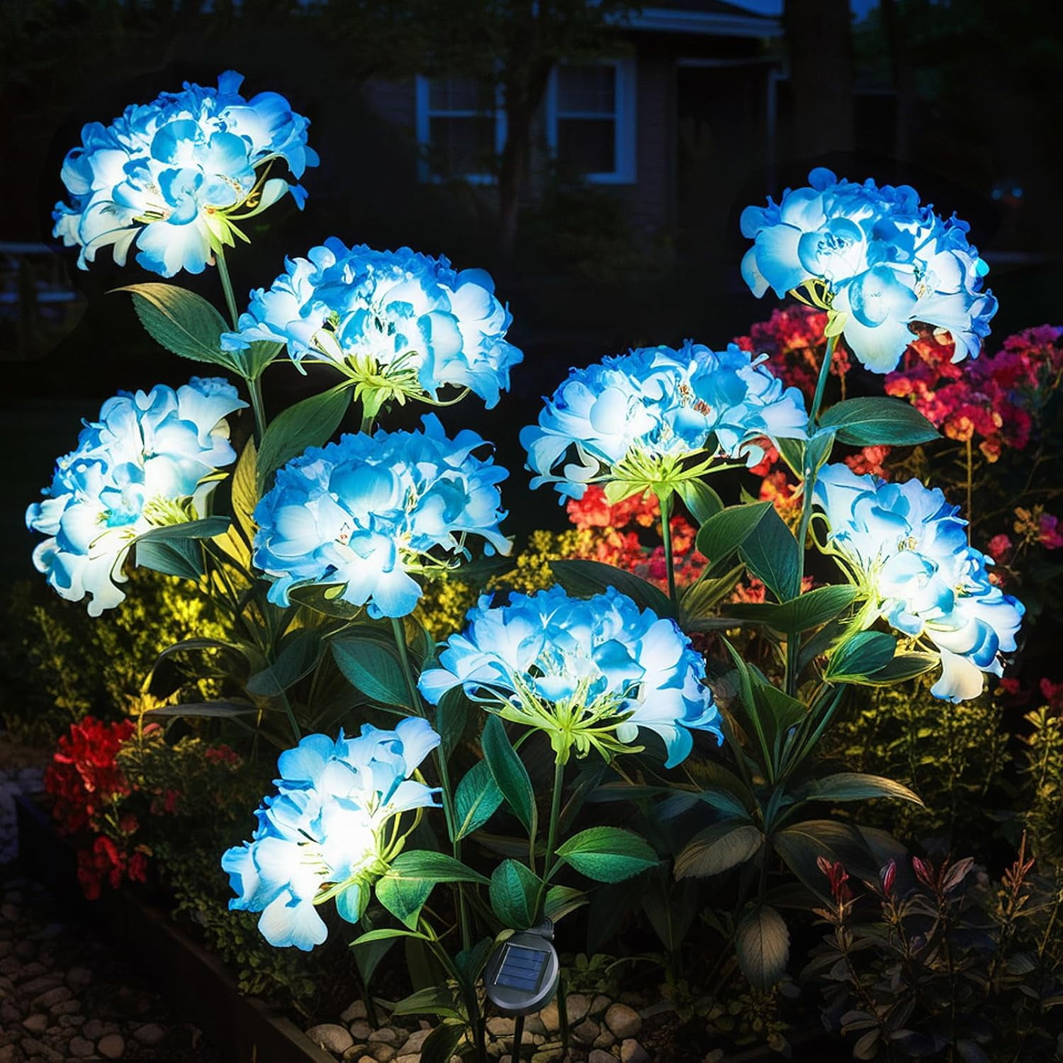 Uiz Merueh Solar Garden Lights - Upgraded Version Outdoor Lights ...