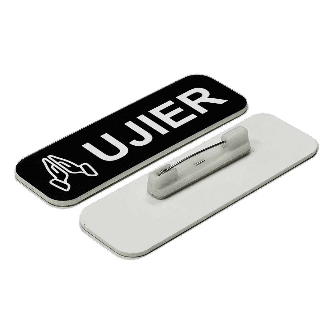 Ujier 1 x 3" Name Tag/Badge, Black, Praying Hands (3 Pack) - Walmart.com
