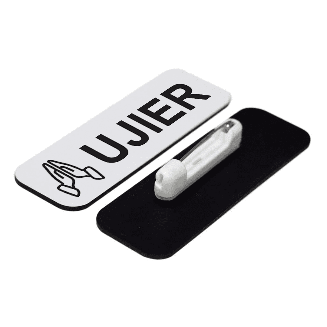Ujier 1 x 3" Name Tag/Badge, White, Praying Hands (3 Pack) - Walmart.com
