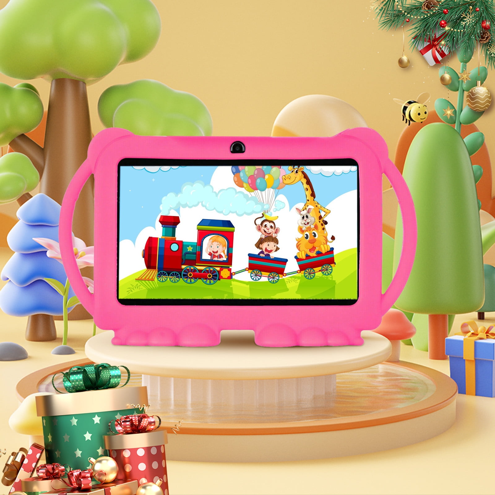 Uklsqma 7-inch Kids Tablet with 2+16GB Storage, Dual Camera for ...