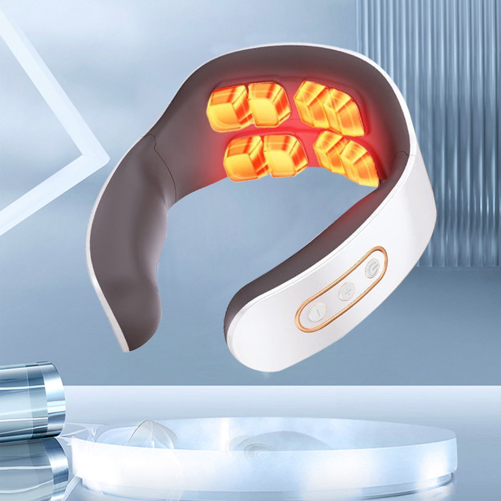 Uklsqma Cervical Spine Massager With Hot Compress 8 9 Gear Massage
