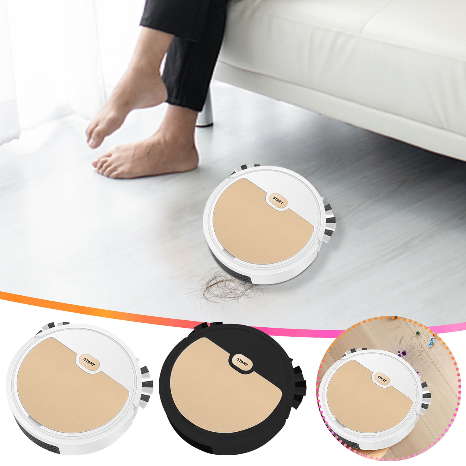 Uklsqma Mini Intelligent Mopping Robot, Wet and Dry Mopping, Smart ...