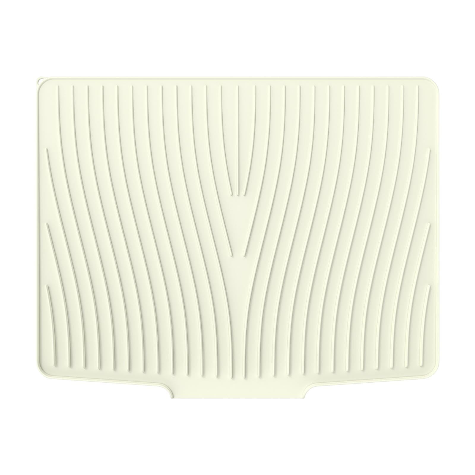 Uklsqma Silicone Sink Drying Pad with Slope Guide & Non-Slip Base, Food ...