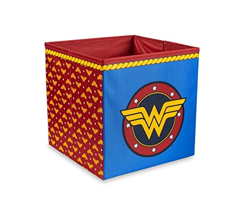 Ukonic DC Comics Wonder Woman Logo 11-Inch Storage Bin Cube Organizers ...