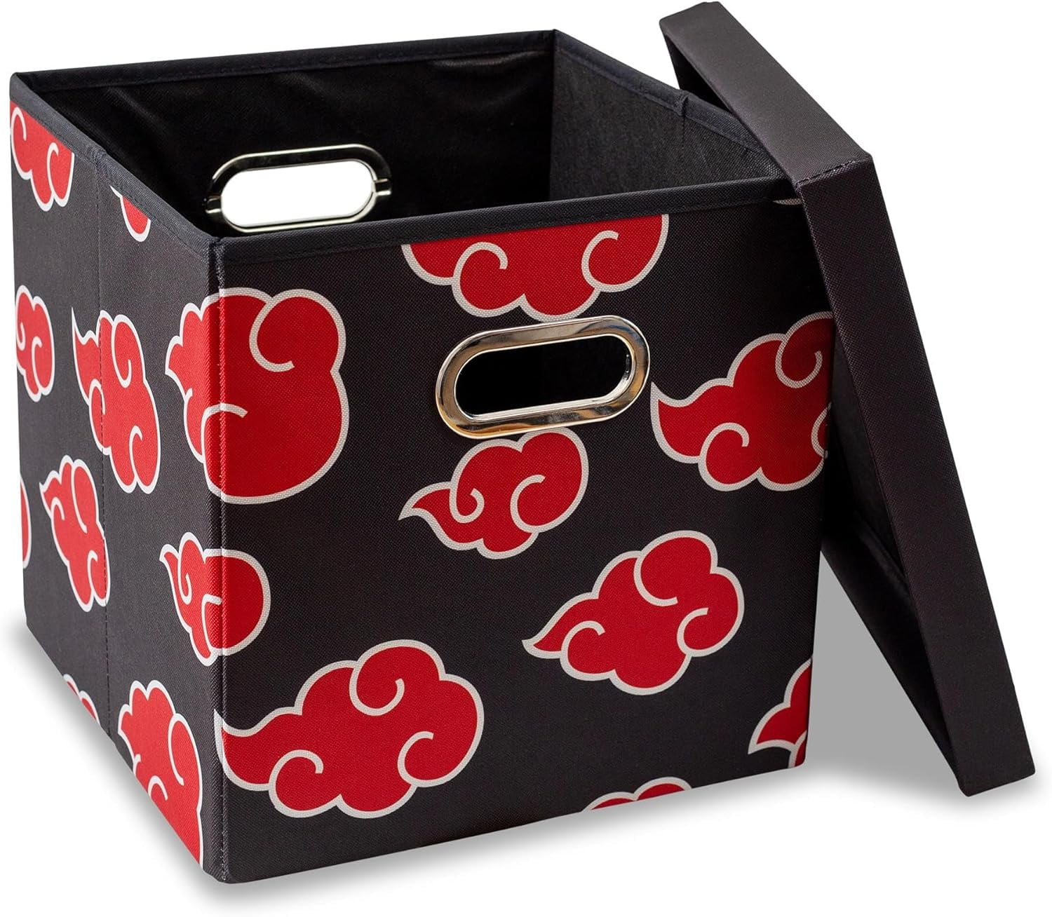 Ukonic Naruto Shippuden Akatsuki 13-Inch Fabric Storage Bin with Handles and Lid | Cube ...