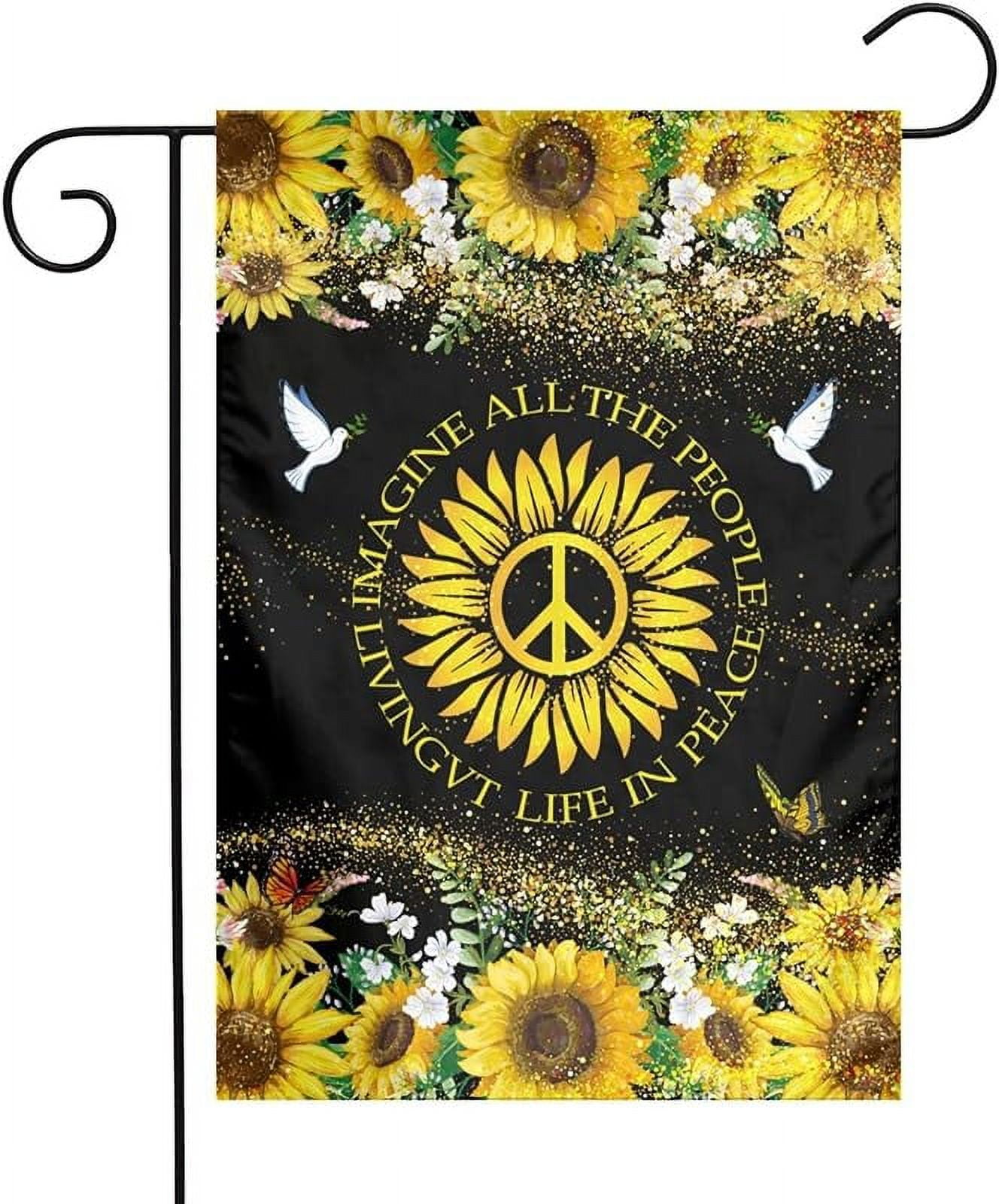 Ukr_aine Garden Flag Sunflower Patriot Garden Flag 12x18 Inch Fade ...