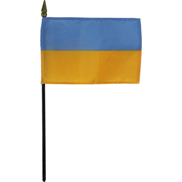 Ukraine - 4"X6" Stick Flag - Walmart Business Supplies