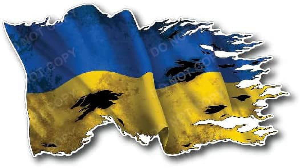 Ukraine Country Flag Decal Sticker Pride Bumper Window Car Truck ...