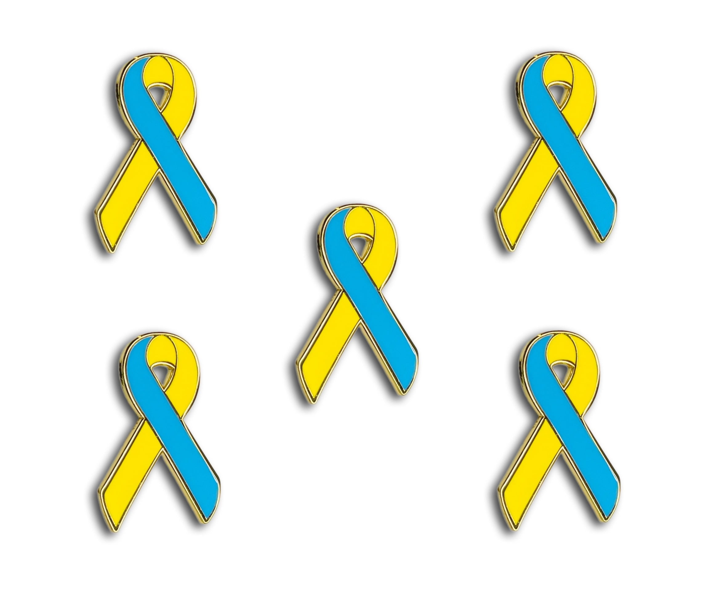 Ukraine Flag Awareness Ribbon Pin - Blue & Yellow Ukraine Flag Badge ...