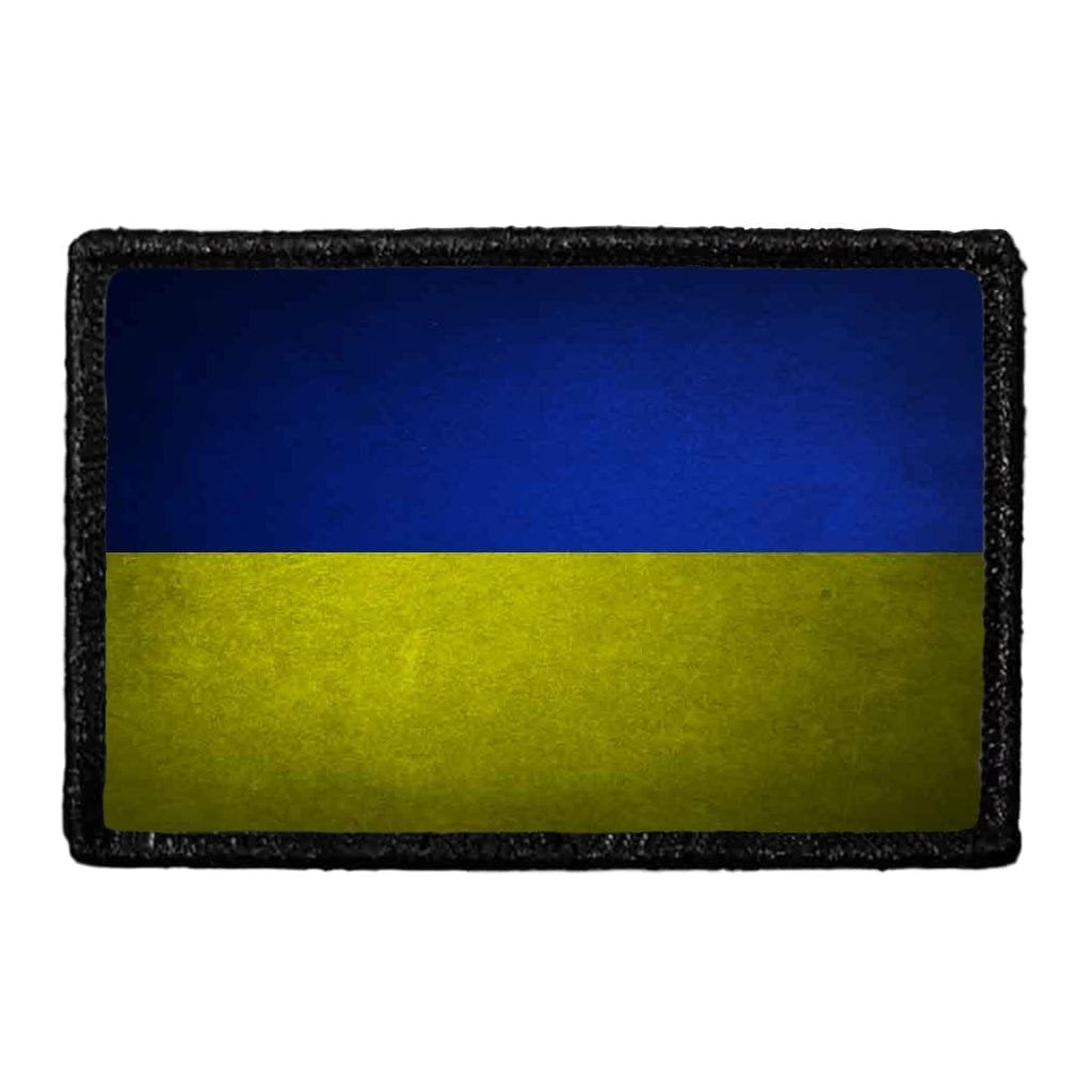 Ukraine Flag - Color - Distressed - Removable Patch - Walmart.com