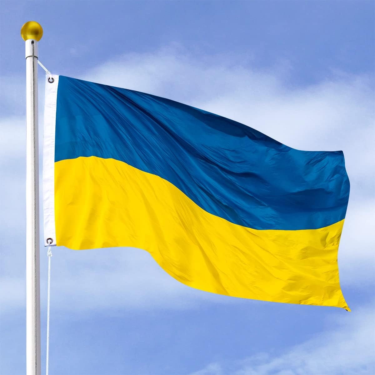 Super Tough Ukraine Flag 3ft x 5ft Sewn Oxford Polyester Similar To US ...