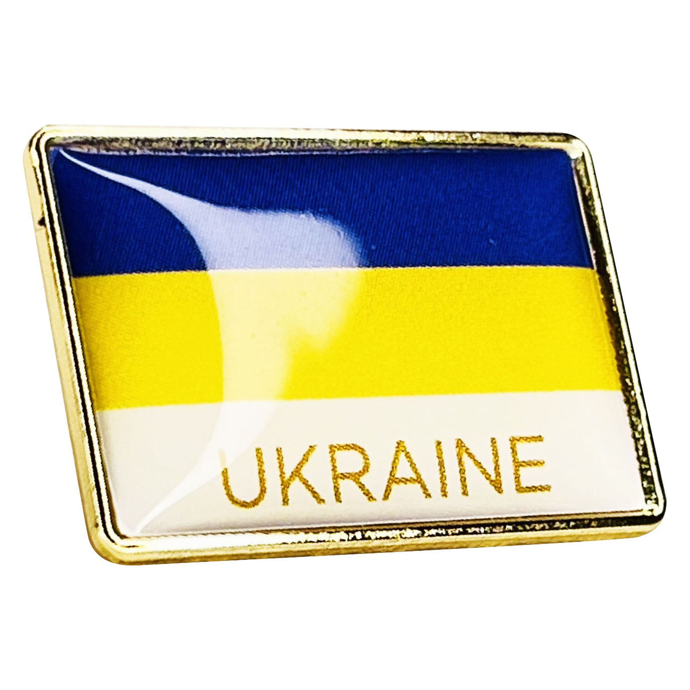 Ukraine Flag PIN, Official National Flag Zinc Alloy Extra Thick Raised ...