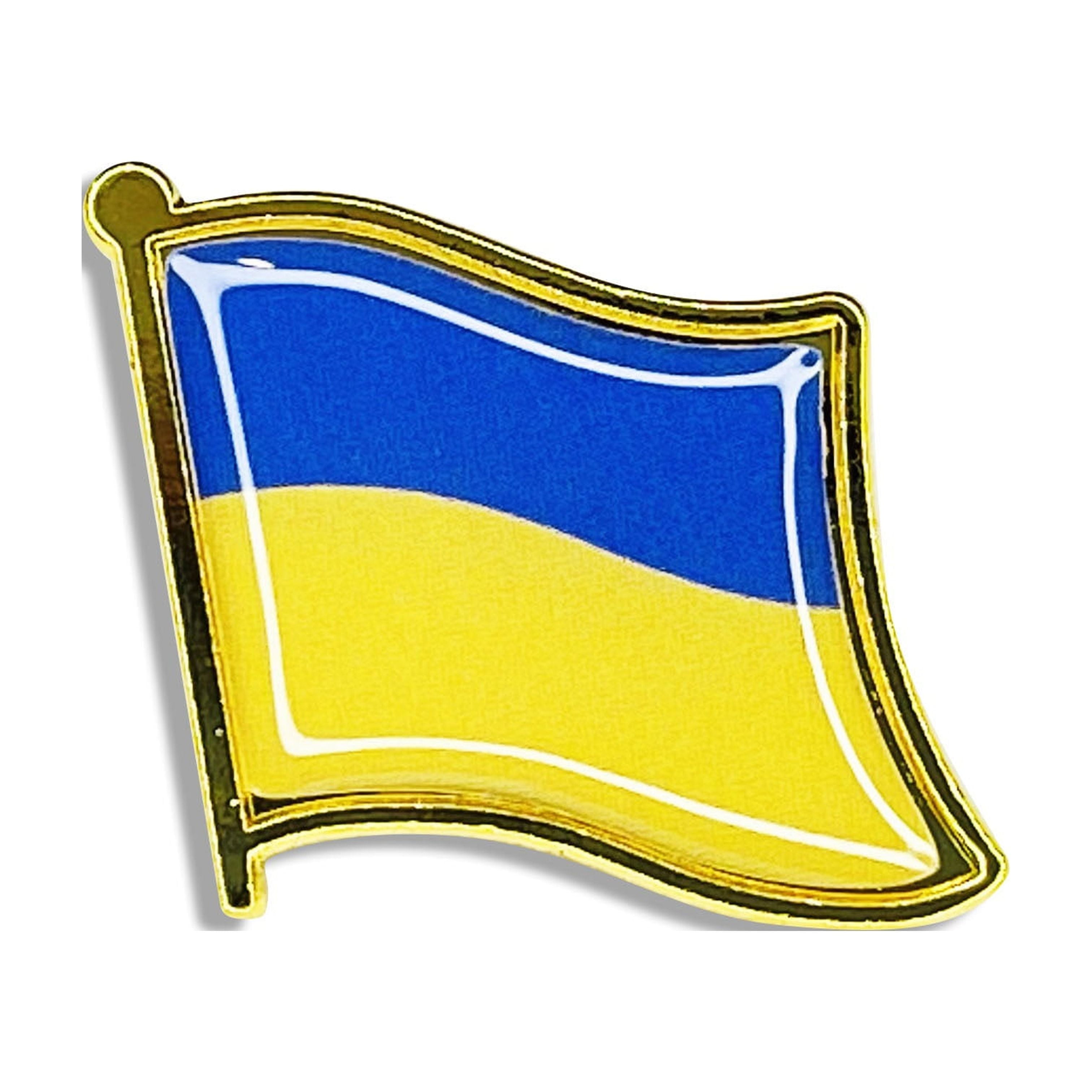 Ukraine Flag Pin, Thick Raised Epoxy Resin Lapel Pin - Officially ...