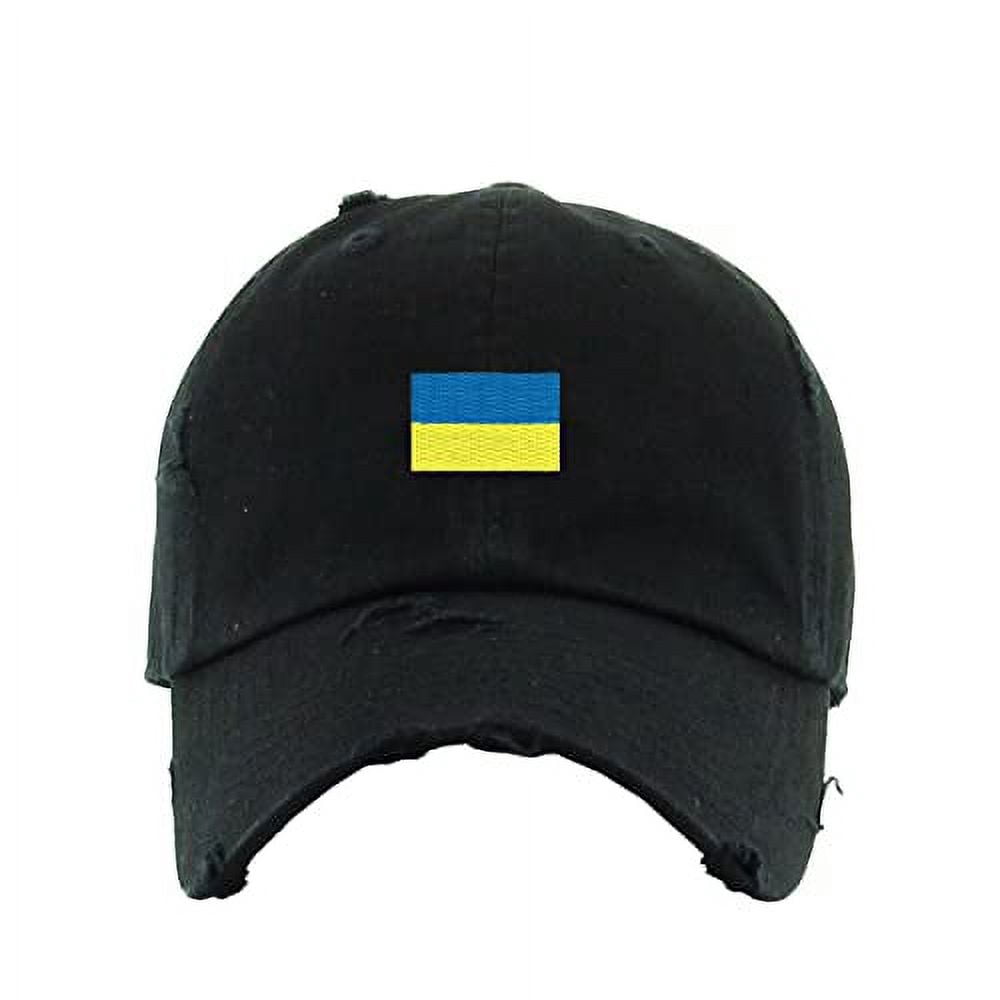 Ukraine Flag Vintage Baseball Cap Embroidered Cotton Adjustable ...