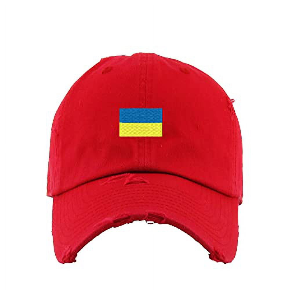 Ukraine Flag Vintage Baseball Cap Embroidered Cotton Adjustable ...