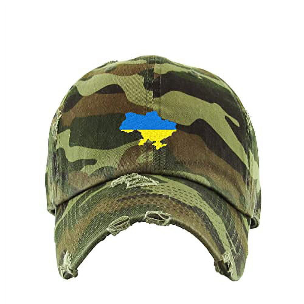 Ukraine Map Vintage Baseball Cap Embroidered Cotton Adjustable ...
