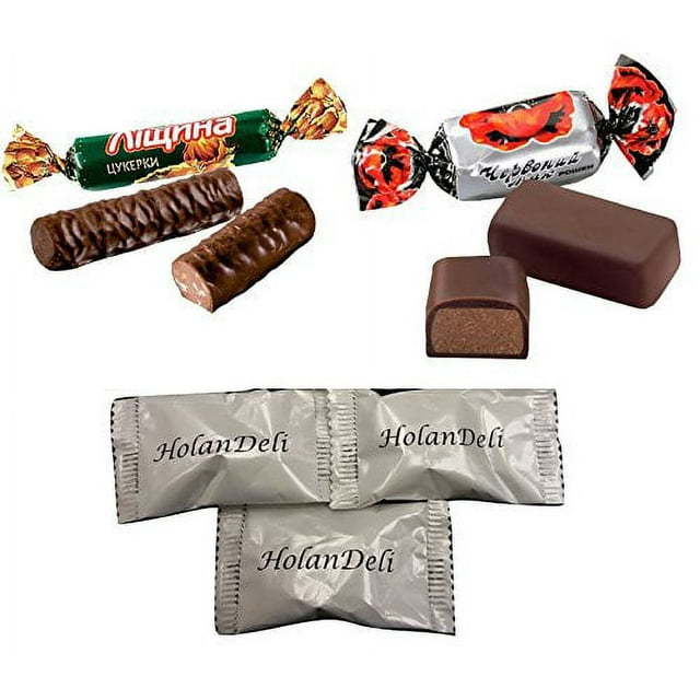 Ukrainian Assorted Chocolate Candy by Roshen 1lb (Leshchina, Chervoniy ...
