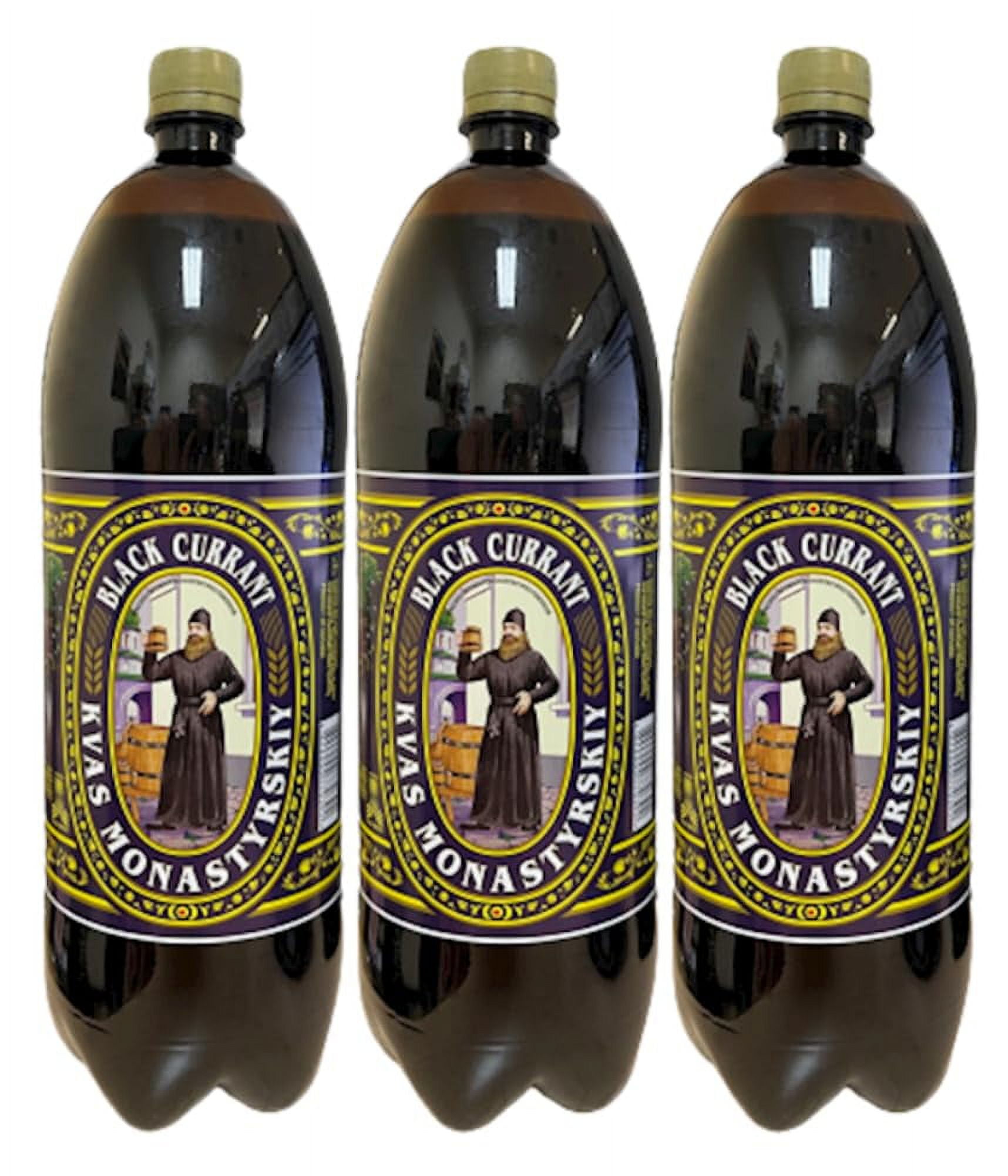 Ukrainian Black Currant Monastery "Monastyrskiy" Kvas Rye Bread Drink ...