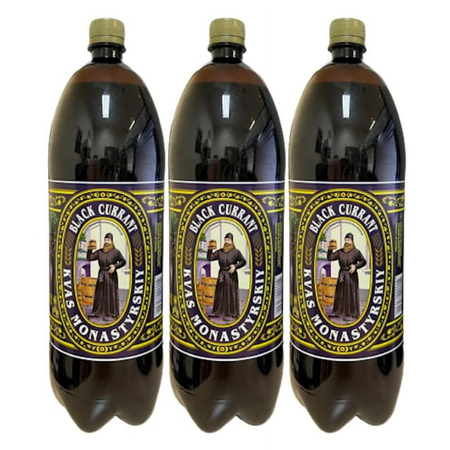 Ukrainian Black Currant Monastery "Monastyrskiy" Kvas Rye Bread Drink ...