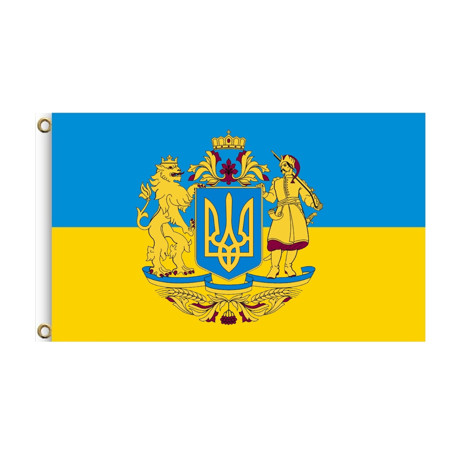 Ukrainian Flag 12x18 FT Double Sided Heavy Duty Vivid Color Ukraine ...