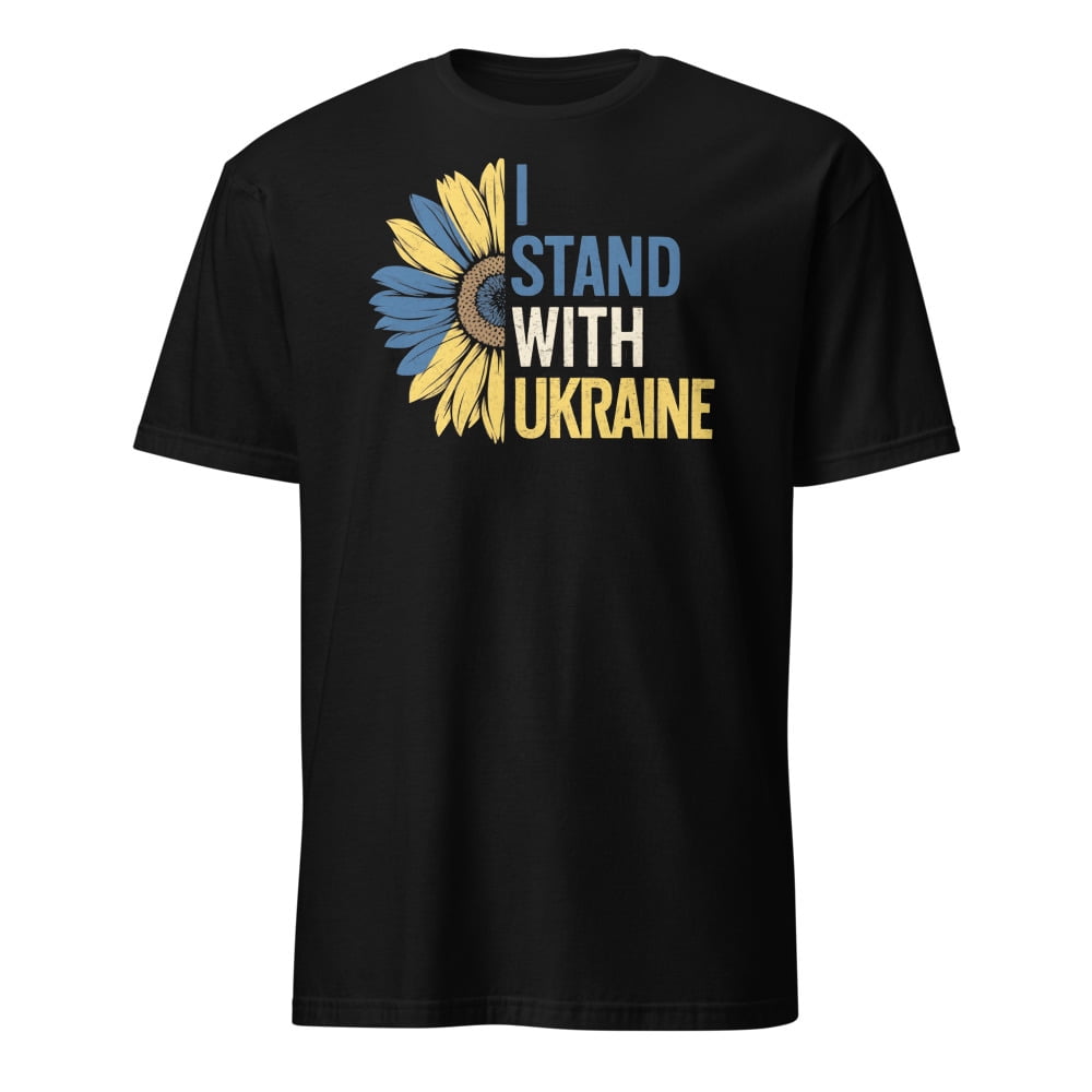 Ukrainian Flag Support Ukraine Flower Design Unisex Shirt, I Stand With ...