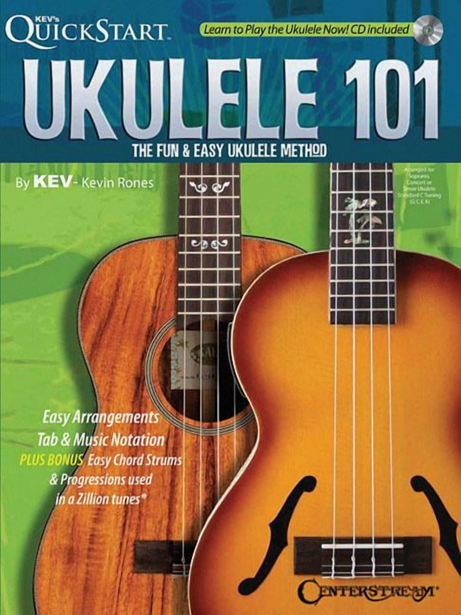 Centerstream Publishing Ukulele 101 (The Fun & Easy Ukulele Method ...