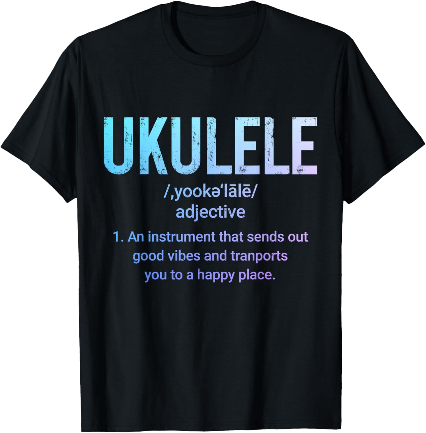 Ukulele Definition Dictionary Uke Player Funny T-Shirt - Walmart.com