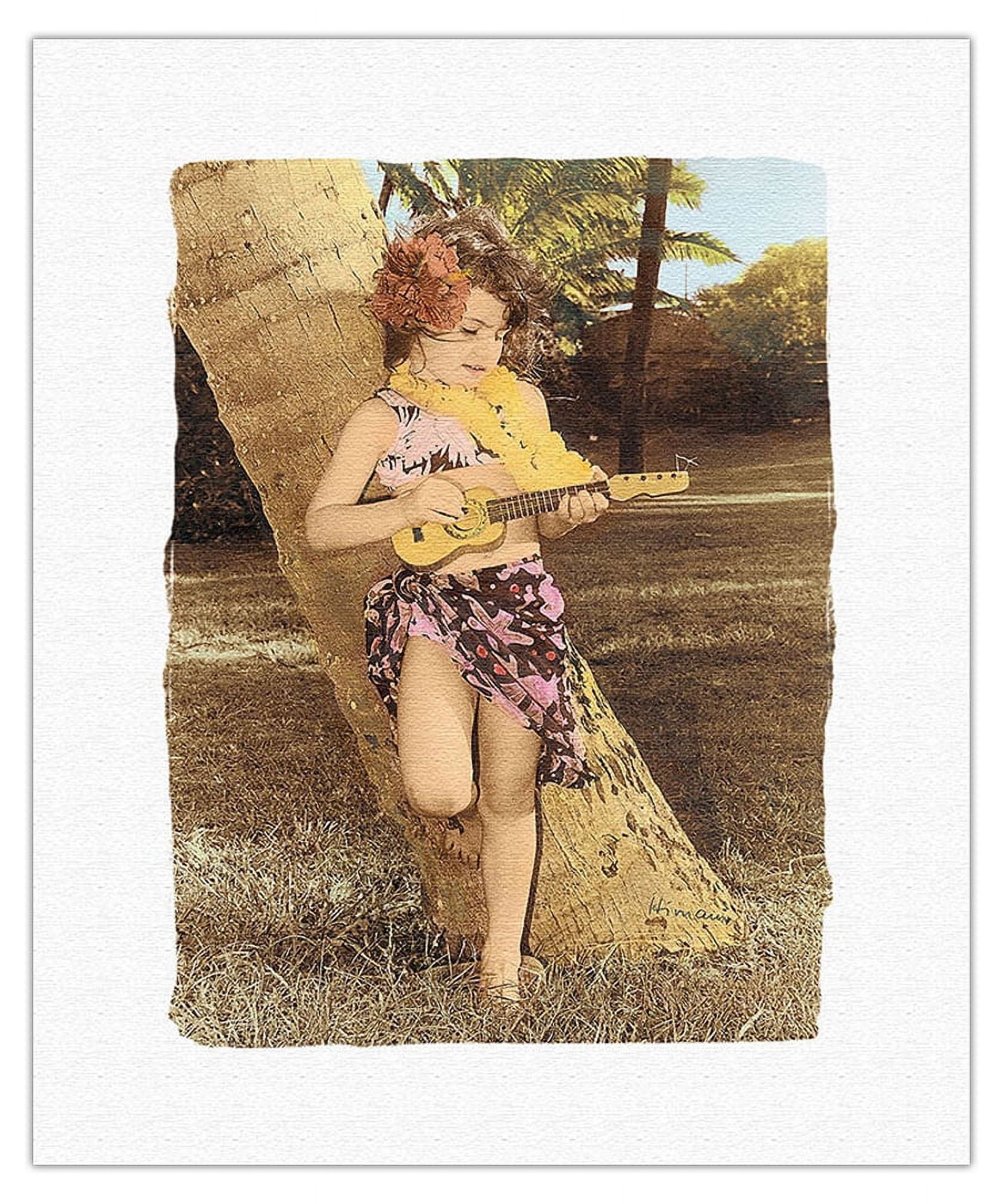 ʻUkulele Girl - Young Hawaiian Child (Keiki) Plays the ʻUkulele - From ...