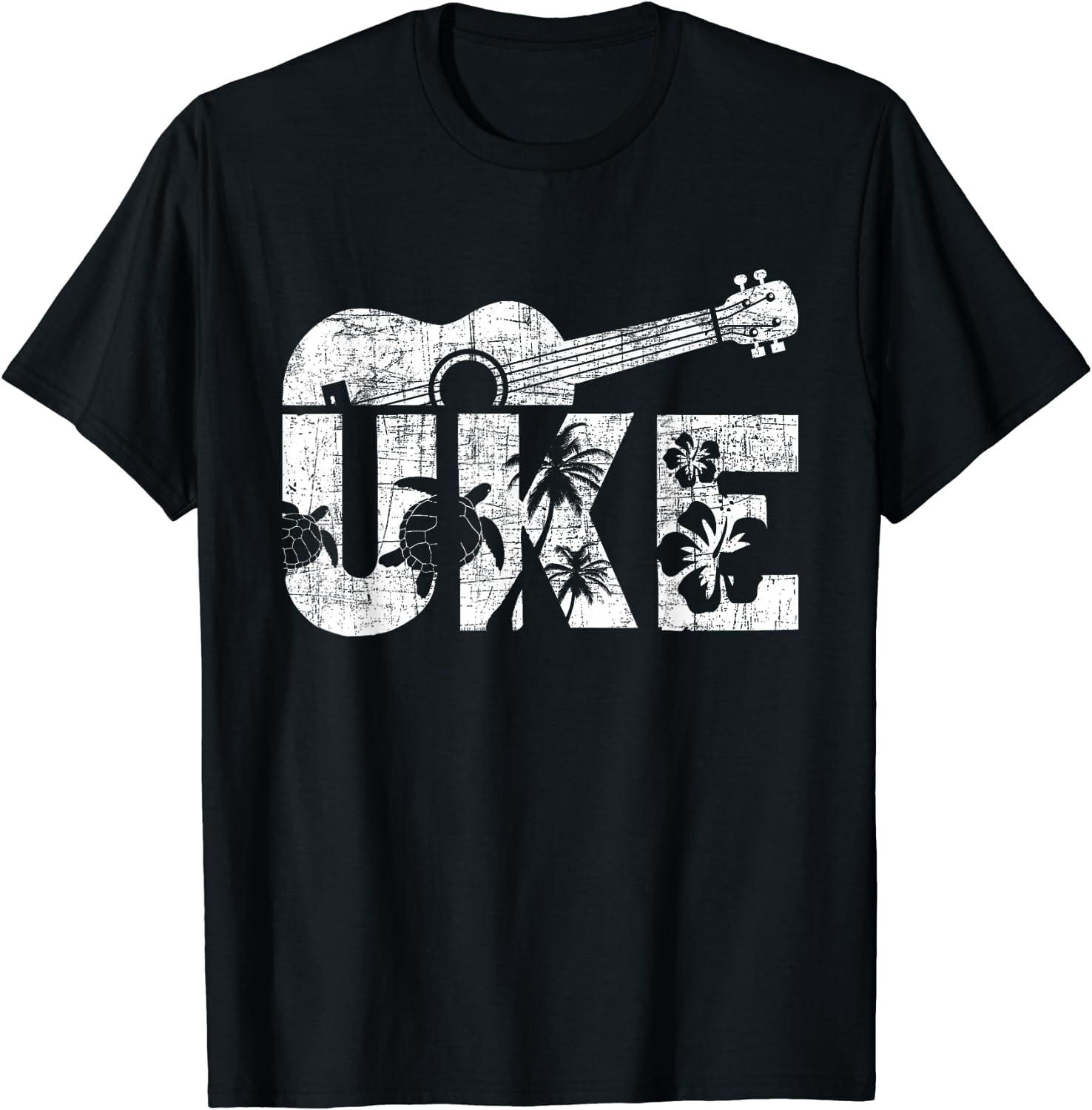 Ukulele Player Ukulelist Music Guitarist T-Shirt Black Small - Walmart.com