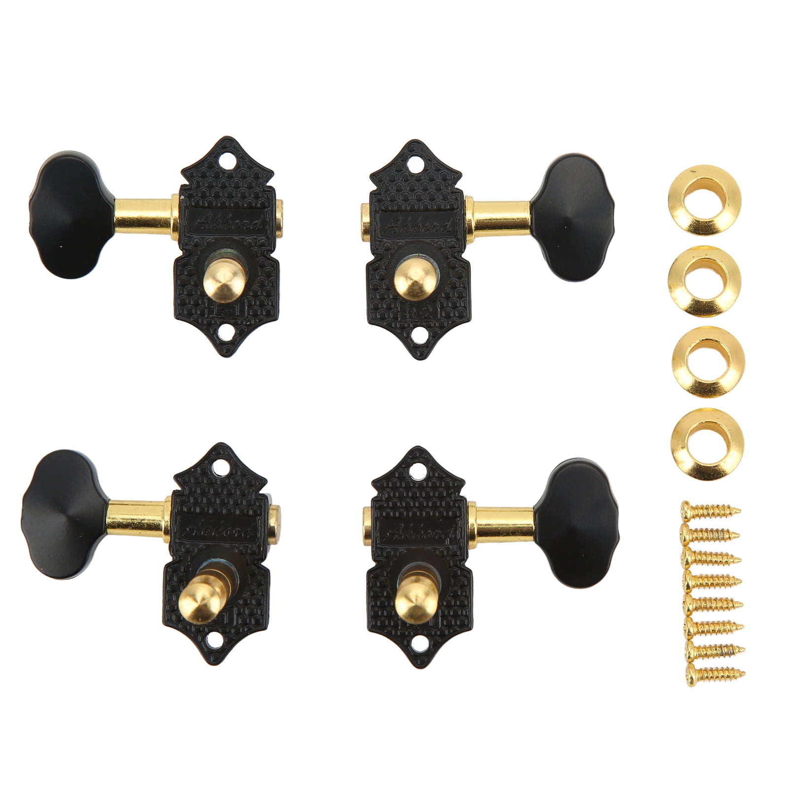Ukulele Tuning Pegs Metal 2 Left 2 Right Guitar Tuning Knobs Machine ...