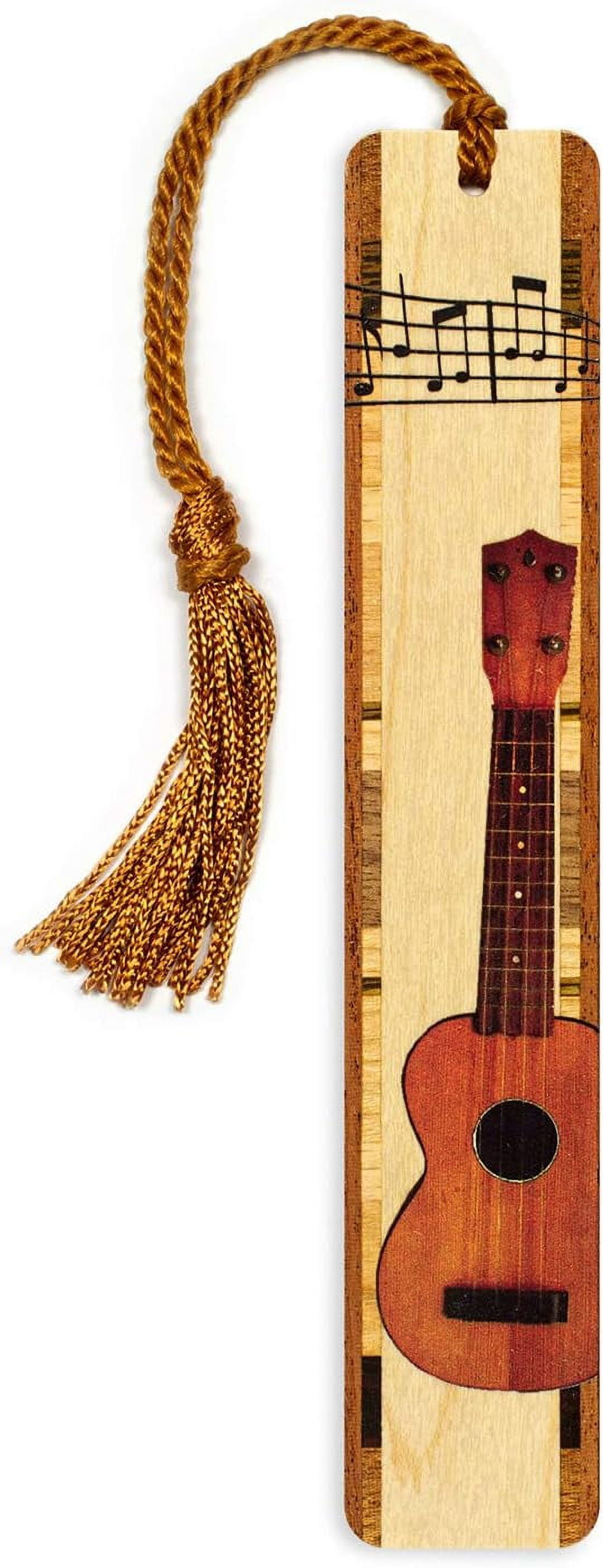 Ukulele Uke Musical Instrument Wooden Bookmark - Made In - Walmart.com