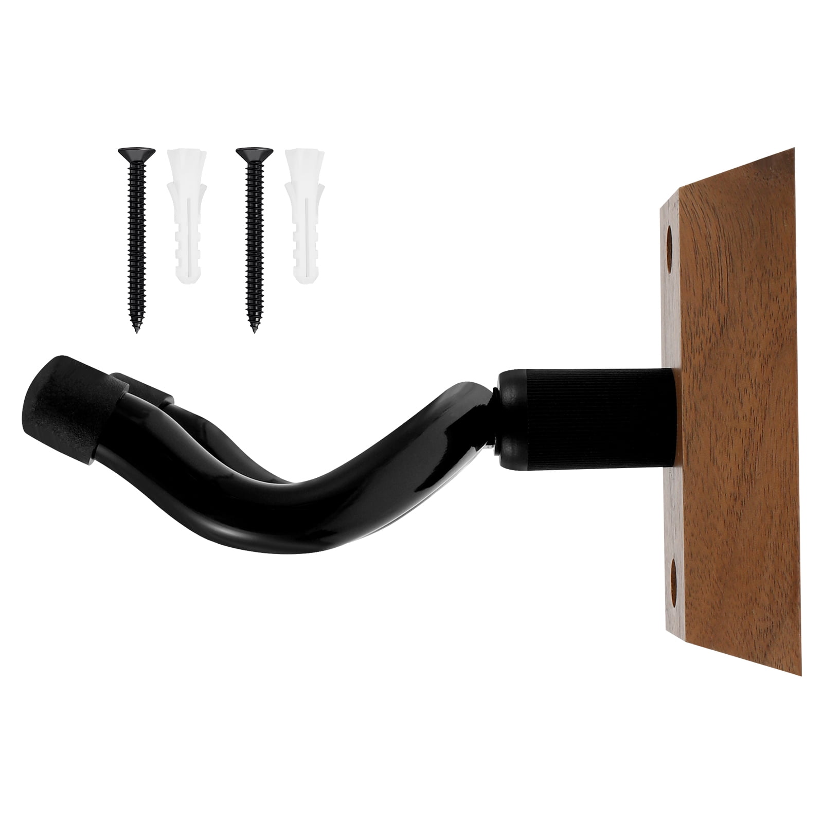 Ukulele Wall Mount Hanger, Black Walnut Wood U-Shaped Ukulele Holder ...