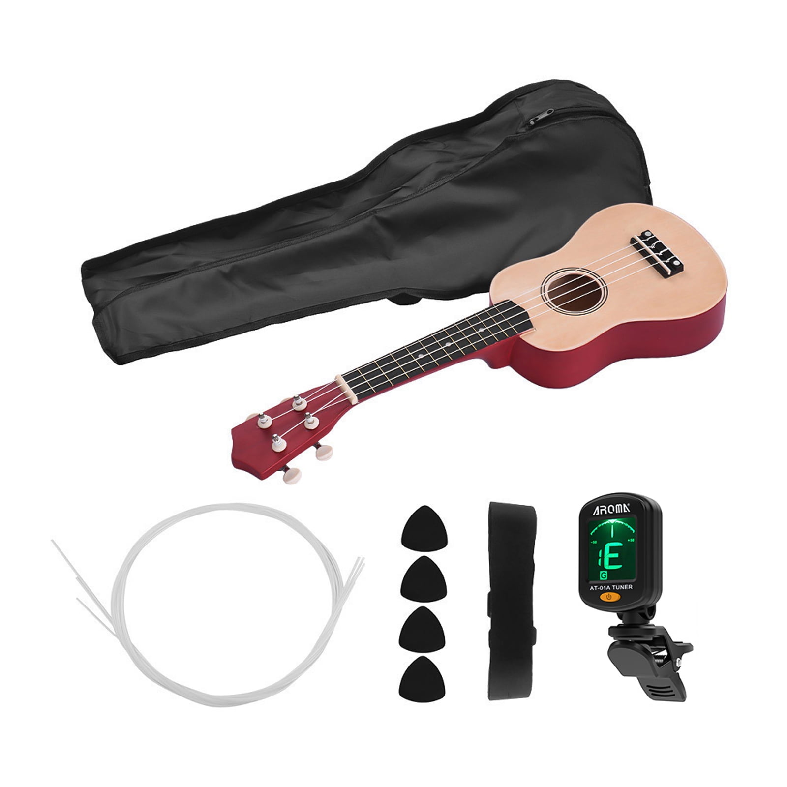 Ukulele,With Carry Uke Carry Uke Picks Soprano Uke Kit 21 Inch Soprano ...
