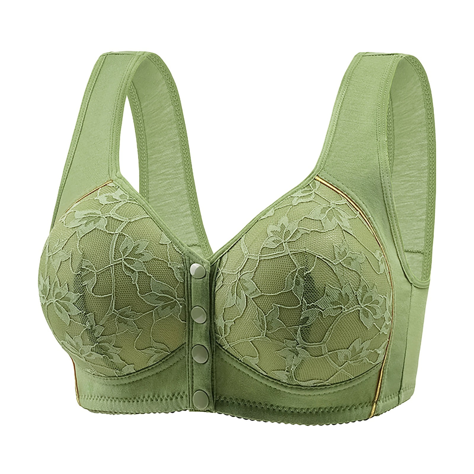 Ukumplol Daisy Bras for Older Women Front Closure Bras for Older Women ...