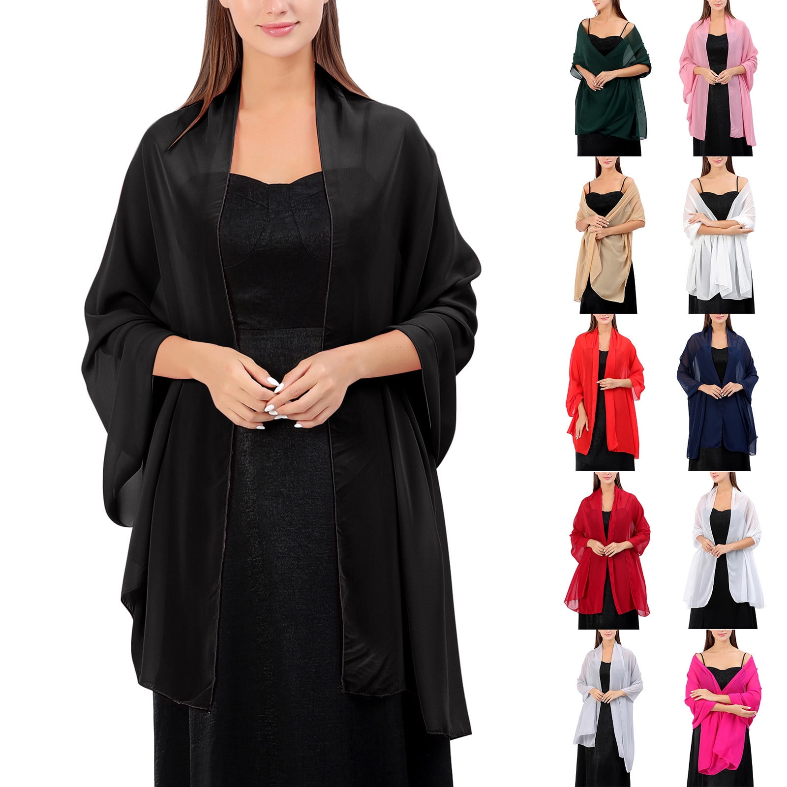 Ukumplol Shawl Wraps for Women Poncho Sweater Women Stole Shawl Silk ...