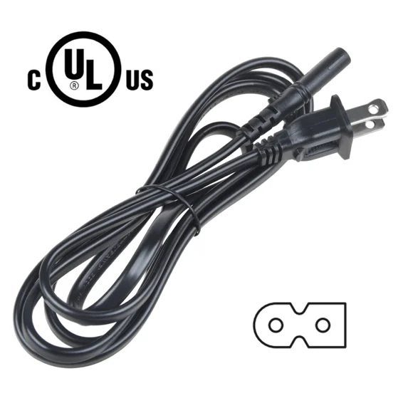 Ul 5Ft 2 Pin Ac Power Cord Cable Lead For Yamaha Cd-S303 Cd Player Us ...
