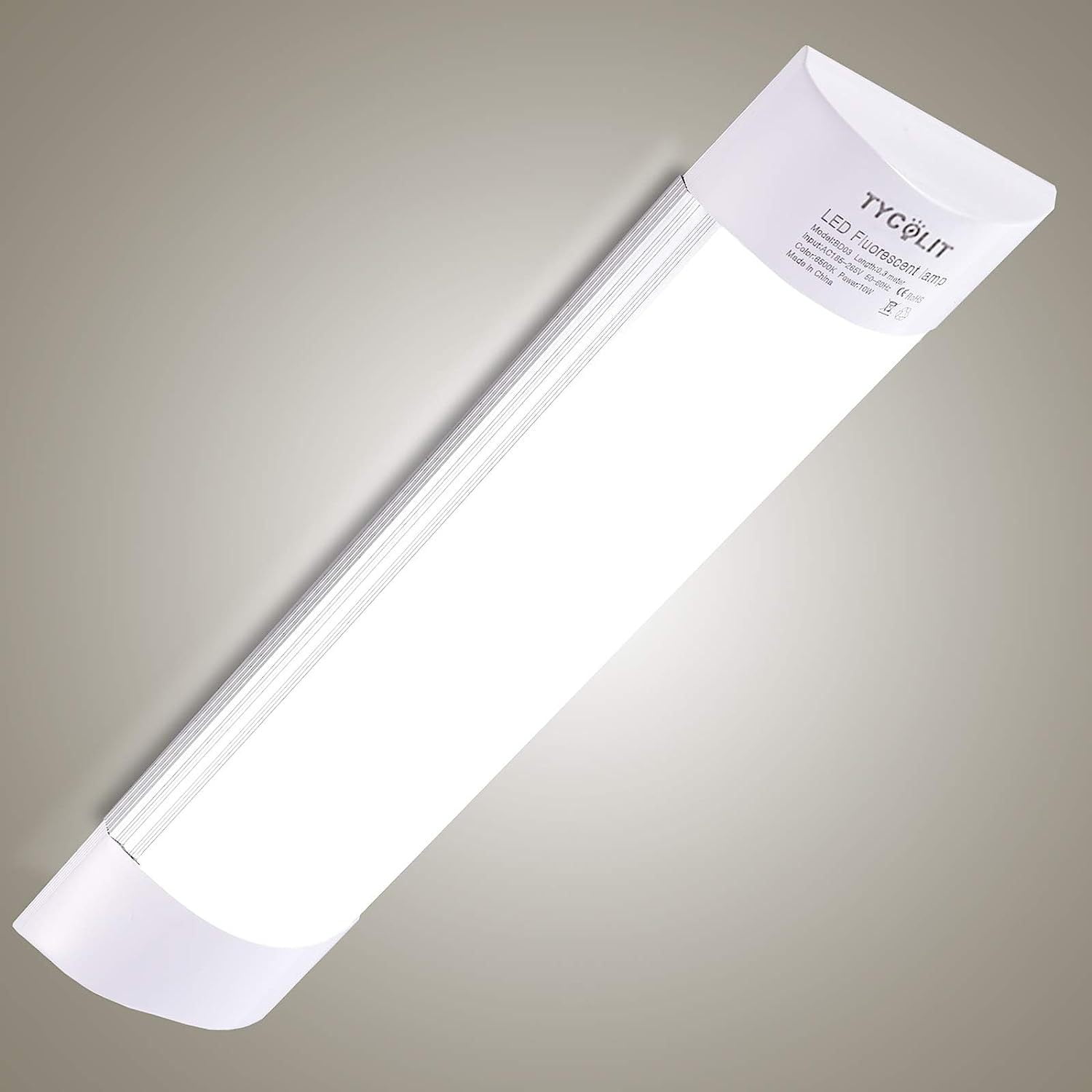 UlaREYoy 2ft Led Shop Light Fixture, 20W LED Tube Light, 2400lm,4000K ...