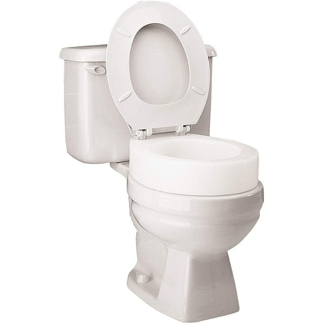 UlaREYoy Toilet Seat Riser, Elongated Raised Toilet Seat Adds 3.5 ...