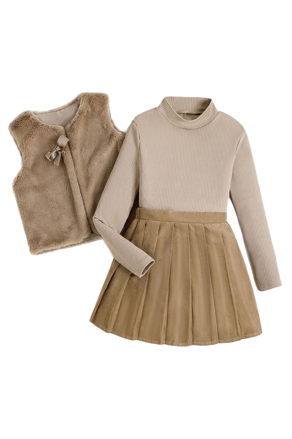 Fuzzy Skirt Set