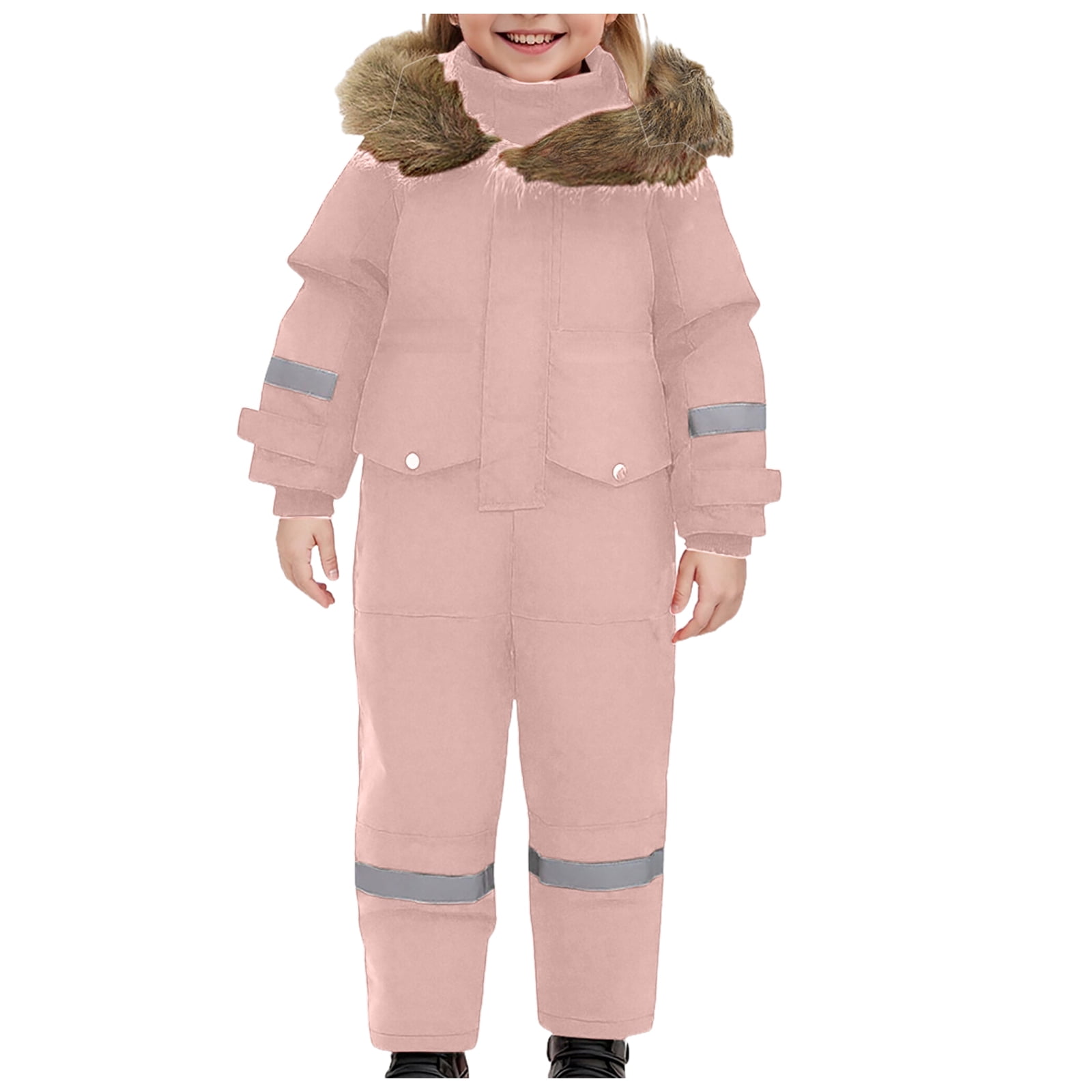 Ulanda Kids Girls Boys Snow Suits One Piece Snowsuits Winter Warm ...