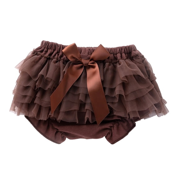 Ulanda Toddler Baby Girls Tulle Ruffle Bloomers with Bow Princess ...